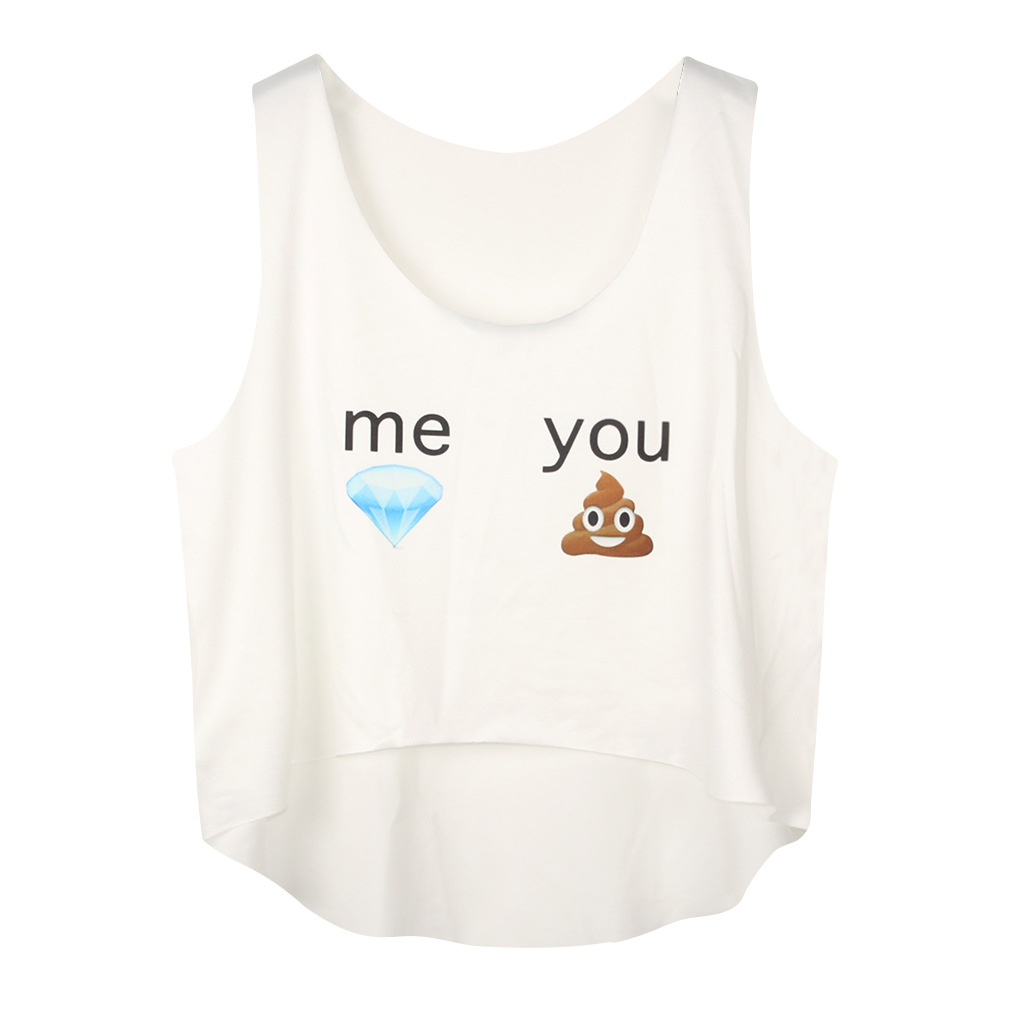 Funny Print Tank Top on Luulla